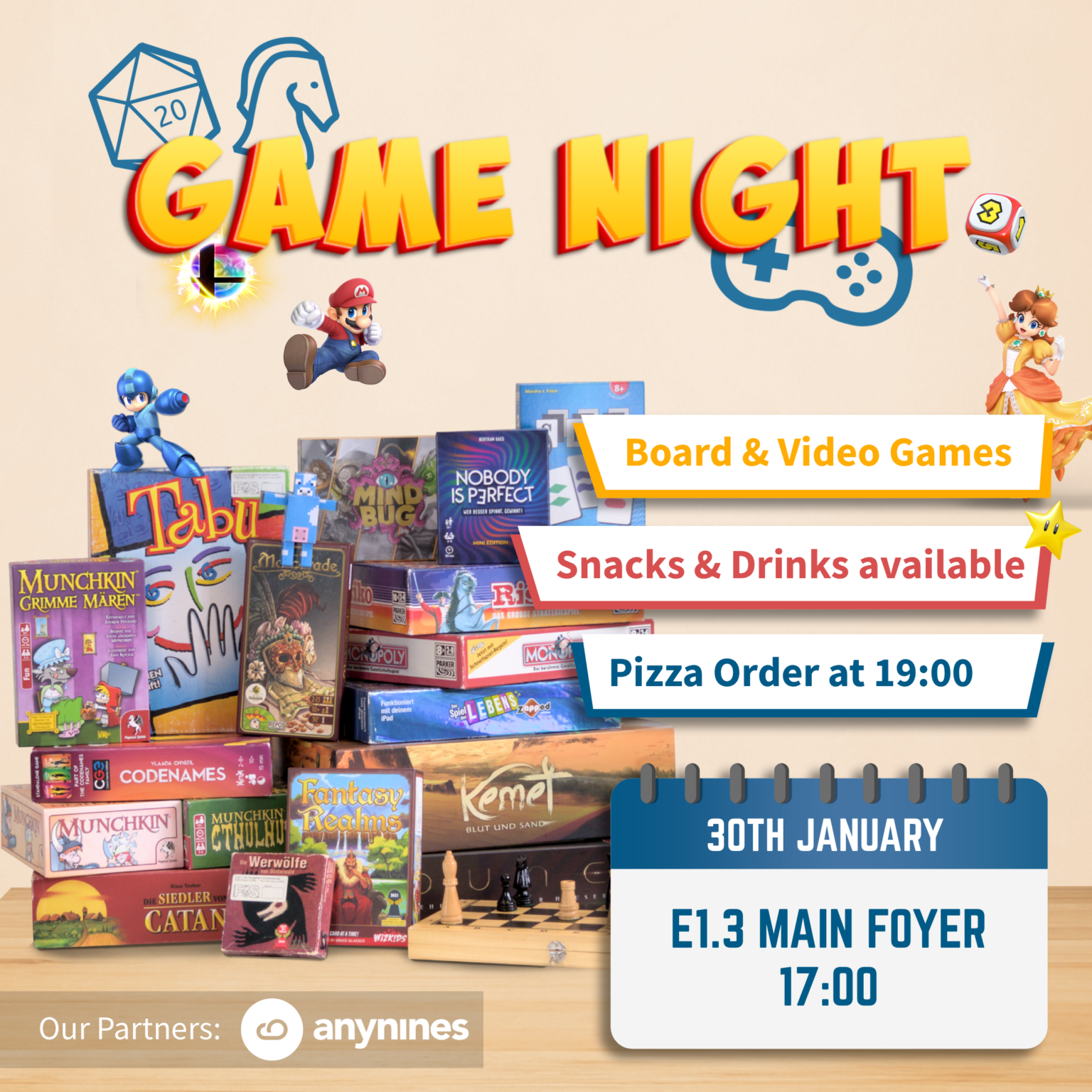 GAME NIGHT – January 2026 – Computer Science Students’ Representative ...